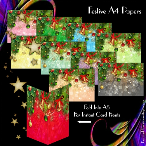 Festive A4 Papers - CUP901210_67282 | Craftsuprint