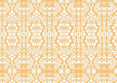 Spice Orange Damask Sheet - CUP231912_593 | Craftsuprint