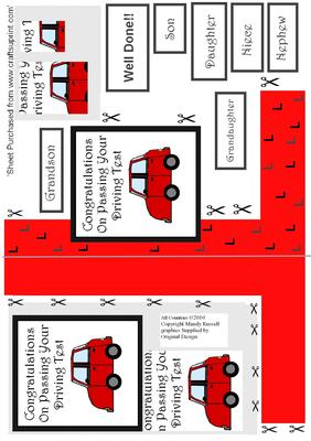 Folded L Card - Congratulations on Passing Your Driving Test - CUP55381 ...