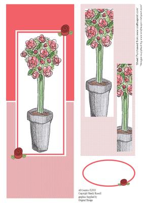 From the Heart - Over the Edge Red Rose Topiary Tree Design - CUP64311 ...