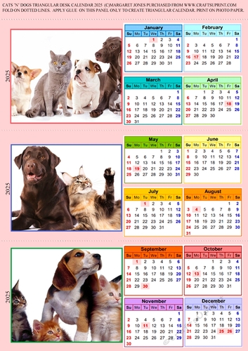 Cats n Dogs Calendar 2025 - CUP1314342_601 | Craftsuprint