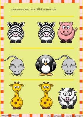 Which is the Same - Kindergarten Learning Sheet - CUP173247_601 ...