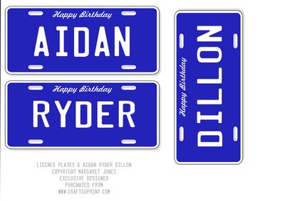 Licence Plates 6 - Aidan Ryder Dillon - CUP492995_601 | Craftsuprint