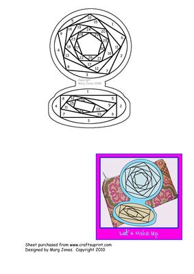 Compact Iris Folding Pattern - CUP51765_601 | Craftsuprint