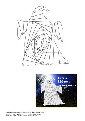 Ghost Iris Folding Pattern - CUP51992_601 | Craftsuprint