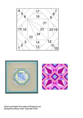 Quilt Square 006 Iris Folding Pattern - CUP53556_601 | Craftsuprint