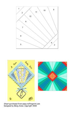 Quilt Square 007 Iris Folding Pattern - CUP53558_601 | Craftsuprint
