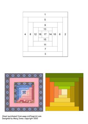 Quilt Square 017 Iris Folding Pattern - CUP53745_601 | Craftsuprint