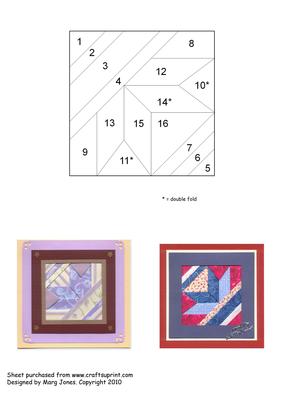 Quilt Square 019 Iris Folding Pattern - CUP53749_601 | Craftsuprint