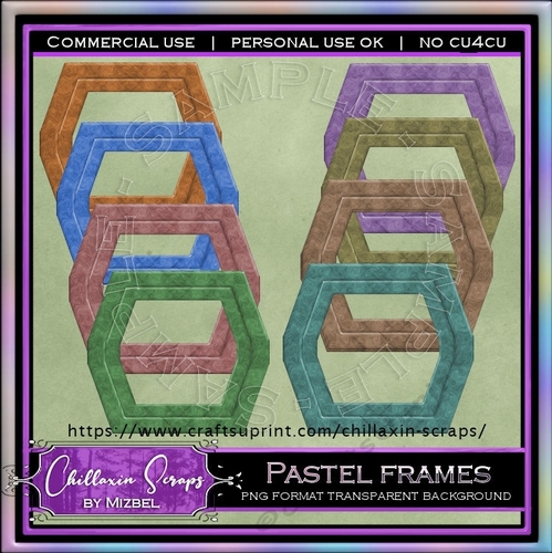 Pastel Frames CU - CUP958220_96094 | Craftsuprint