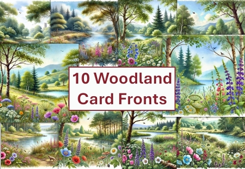 10 Woodland Scene Card Fronts 8x8 inches JPEG - CUP1356426_120789 ...