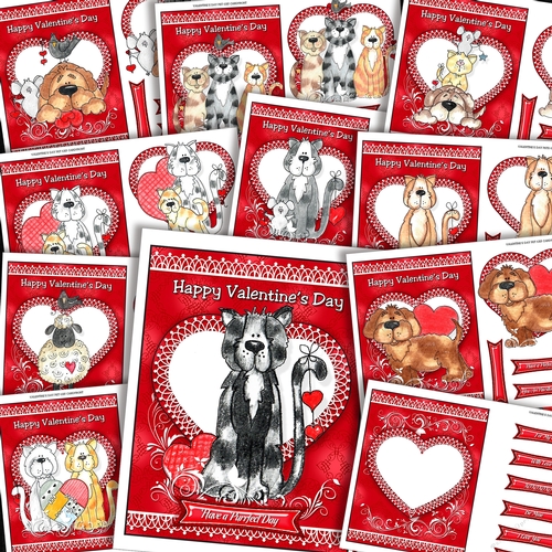 Valentines Pet Card Front Bumper Kit - CUP1021655_1784 | Craftsuprint