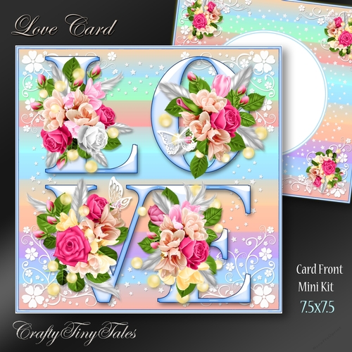 LOVE CARD Mini Kit-4 - CUP1024346_1784 | Craftsuprint