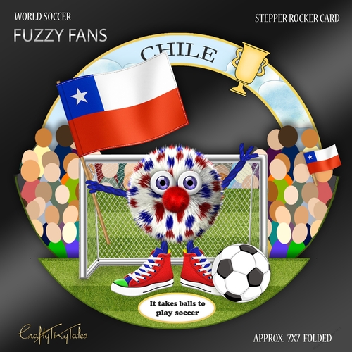 World Soccer Fuzzy Fans CHILE - CUP1102555_1784 | Craftsuprint
