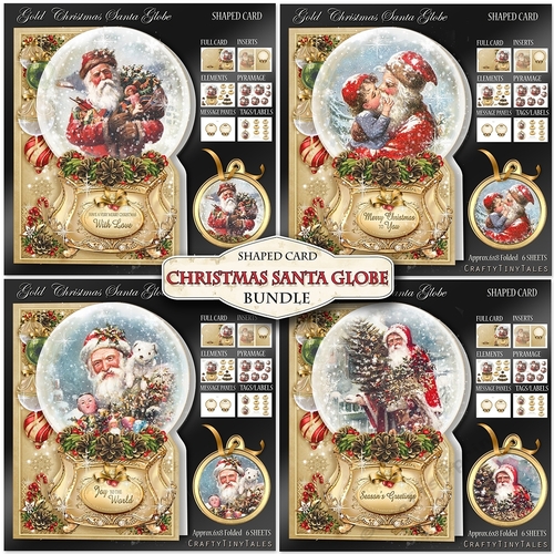 Christmas Santa Globe Bundle - CUP1126575_1784 | Craftsuprint