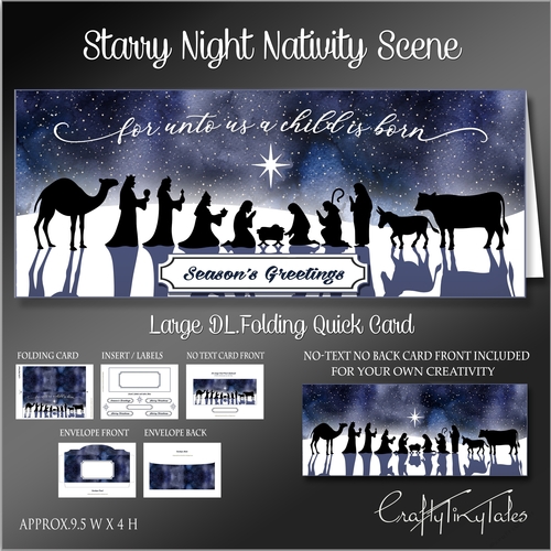 Starry Night Nativity Scene L.DL. - CUP1128457_1784 | Craftsuprint