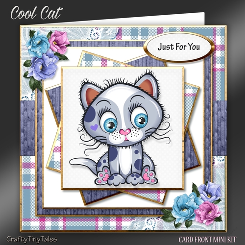 COOL CAT Card Front Kit-3 - CUP1157662_1784 | Craftsuprint