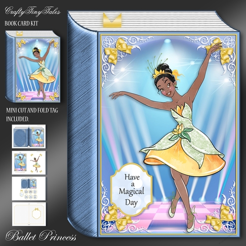 Ballet Princess Book Card Kit-3 - CUP1164235_1784 | Craftsuprint