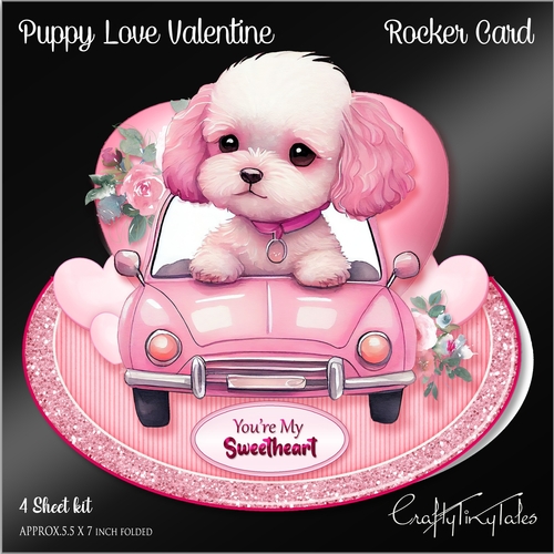 Puppy Love Card Front Kit-10 - CUP1192283_1784 | Craftsuprint