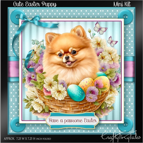 Cute Easter Puppy Kit-2 - CUP1196624_1784 | Craftsuprint
