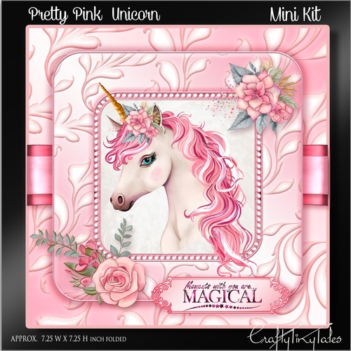 Pretty Pink Unicorn Mini Kit-1 - CUP1201427_1784 | Craftsuprint