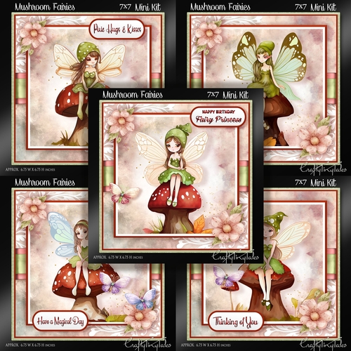 Mushroom Fairies BUNDLE - CUP1202519_1784 | Craftsuprint