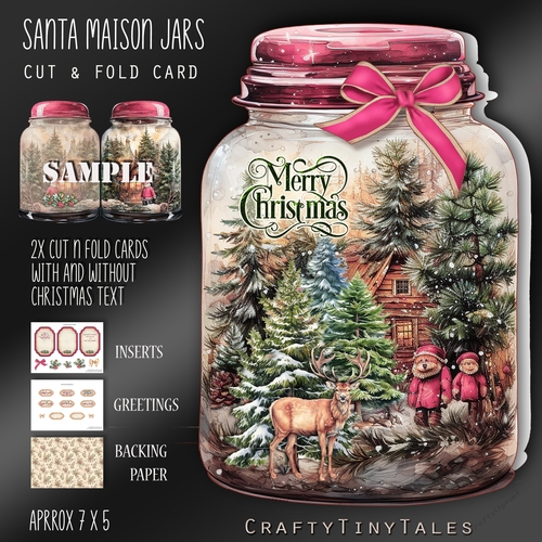 Santa Maison Jars Pink Series Kit-7 - CUP1257114_1784 | Craftsuprint