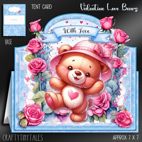 Valentine Love Bears Blue Series Kit-5 - CUP1271758_1784 | Craftsuprint