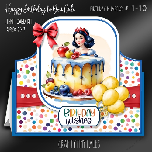 Happy Birthday to You Cake Tent Card-9 - CUP1356891_1784 | Craftsuprint