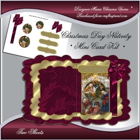 Christmas Day Nativity Mini Card Kit - CUP384433_1784 | Craftsuprint