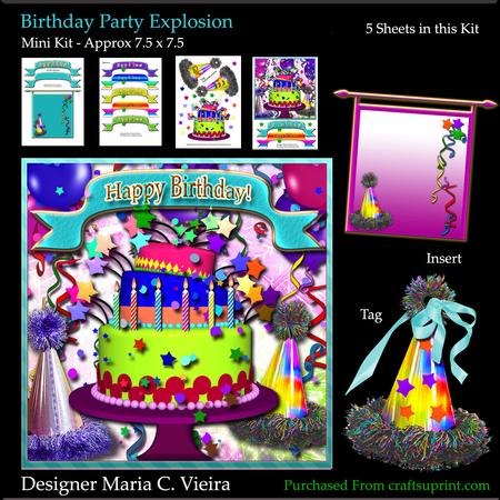Birthday Party Explosion - CUP576373_1784 | Craftsuprint