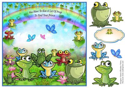 All Frogs Card Front - CUP602329_1784 | Craftsuprint