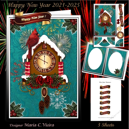 Happy New Year 2021-2025 Mini Kit - CUP659010_1784 | Craftsuprint