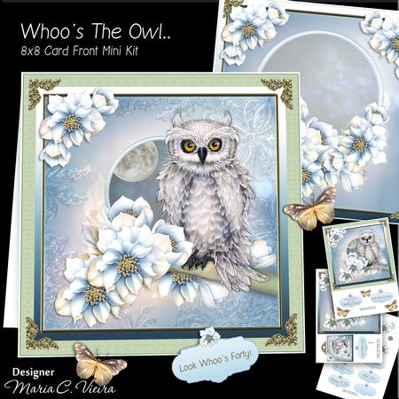Who's the Owl Card Front Kit - CUP659304_1784 | Craftsuprint