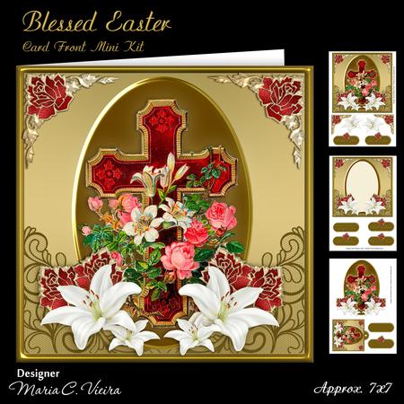 Blessed Easter Card Front Kit - CUP674579_1784 | Craftsuprint