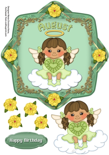 August Birthstone Topper - CUP724185_1784 | Craftsuprint