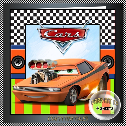 CARS Card Front Mini Kit. 13 - CUP791222_1784 | Craftsuprint
