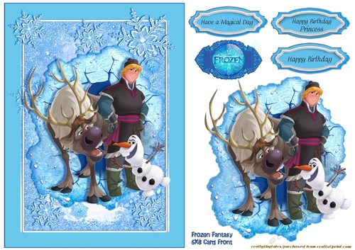 Frozen Fantasy Card Front Sheet 7 - CUP800681_1784 | Craftsuprint