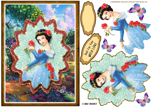 Snow White Card Front Sheet 8 - CUP801565_1784 | Craftsuprint