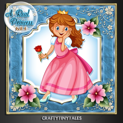 A Real Princess Card Front Kit.6 - CUP806601_1784 | Craftsuprint