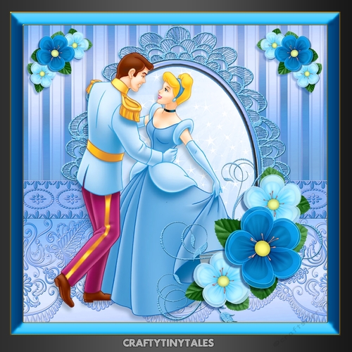 Princess Cameo Satin Card Front Kit.1 - CUP811123_1784 | Craftsuprint