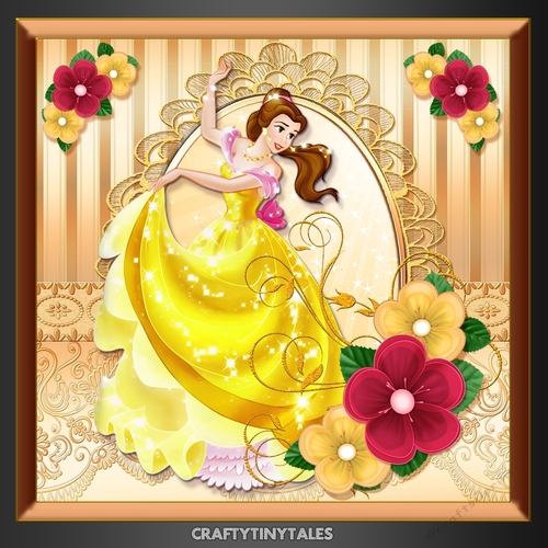 Princess Cameo Satin Card Front Kit.3 - CUP811127_1784 | Craftsuprint