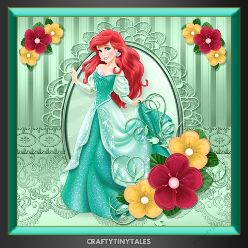 Princess Cameo Satin Card Front Kit.4 - CUP811128_1784 | Craftsuprint