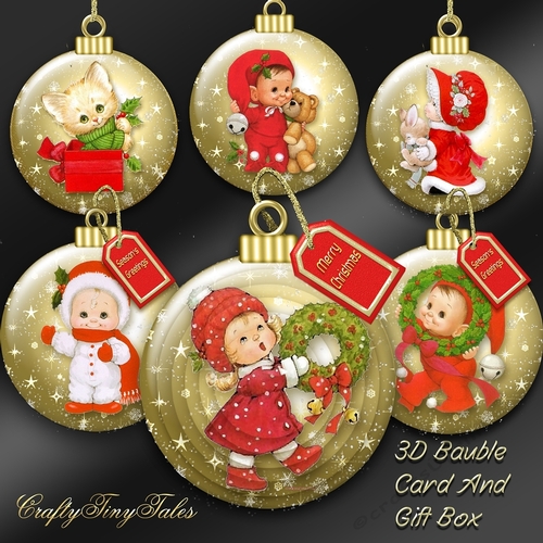 Six 3D Bauble Card And Gift Box Bumper Kit.2 - CUP825715_1784 ...
