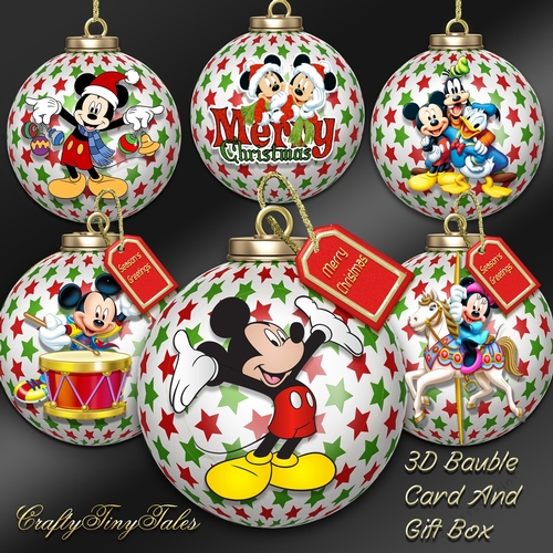 3D Bauble Card And Gift Box Starry Xmas Bumper - CUP827541_1784 ...