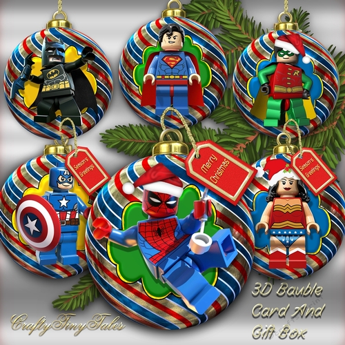 3D Bauble Card And Gift Box Lego Christmas Bundle - CUP831152_1784 ...