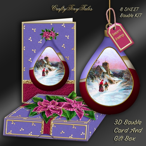 3D Bauble Card And Gift Box Shaped Bauble Kit.3 - CUP836953_1784 ...