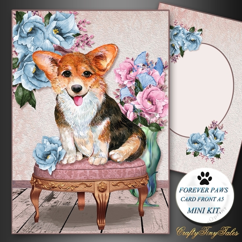 Forever Paws Card Front Mini Kit.2 - CUP848827_1784 | Craftsuprint