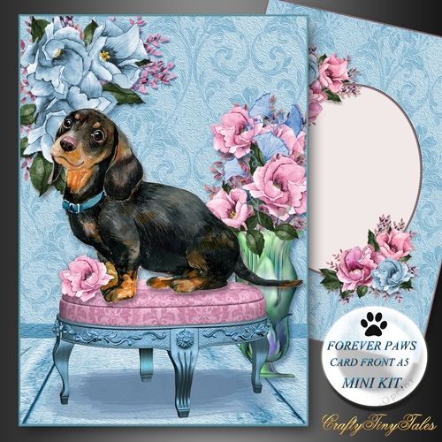 Forever Paws Card Front Mini Kit.6 - CUP849522_1784 | Craftsuprint
