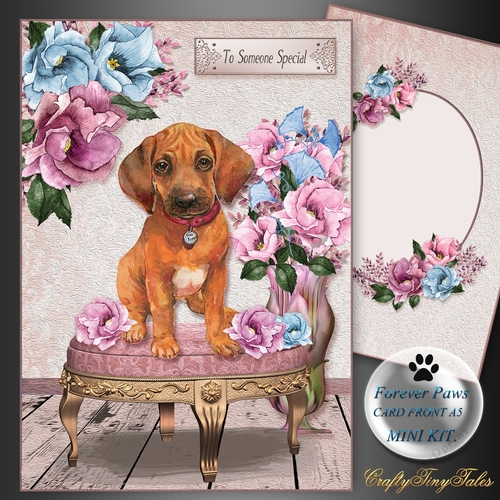 Forever Paws Card Front Mini Kit.12 - CUP850179_1784 | Craftsuprint